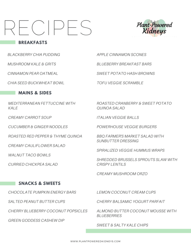 Plant-Powered Kidneys Cookbooks